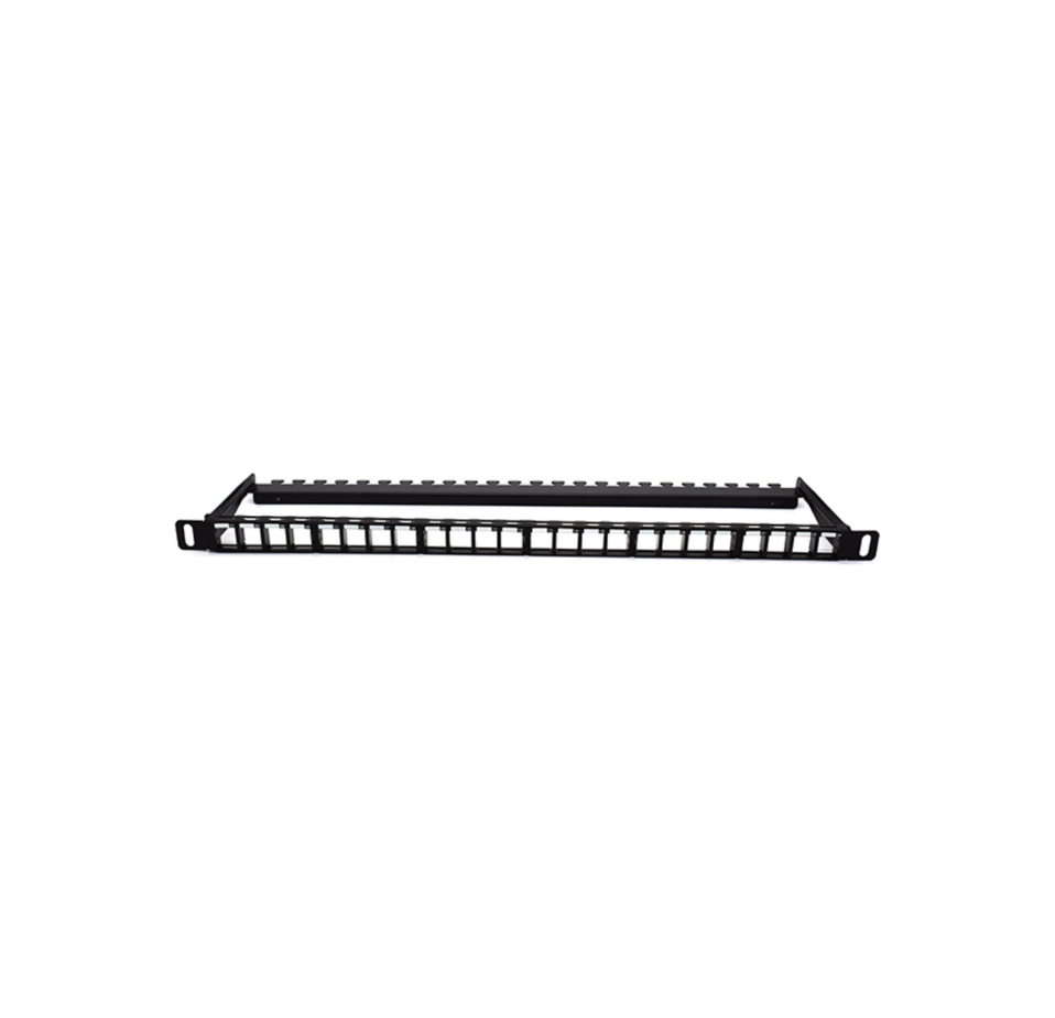 1U 48-PORT 19'' COPPER PATCH PANEL - LUX COMMUNICATIONS